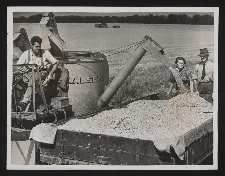 A photographic print of Industry, Agriculture, Grain - Elevators, etc ...