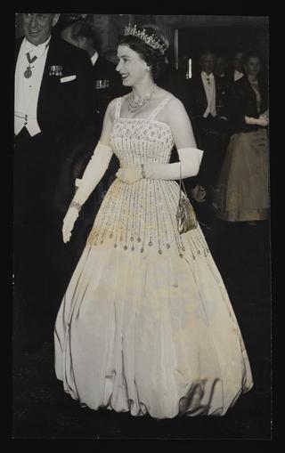 A photographic print of Queen Elizabeth II and Duke of Edinburgh ...