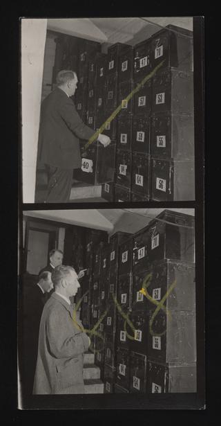 A photographic print of Political, By-Election Cardiff East 1942 ...
