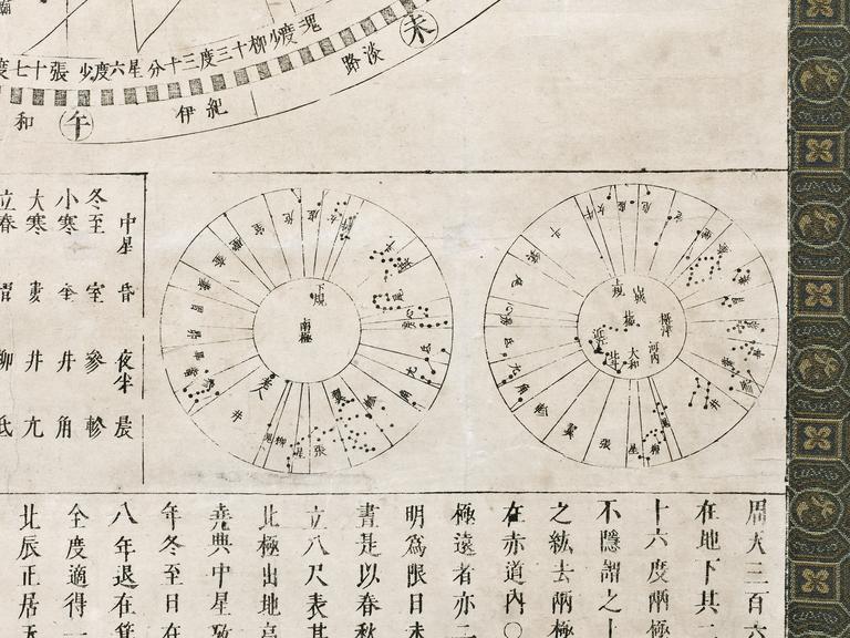 Tenmon Bun’ya no zu (map showing divisions of the heavens and regions ...