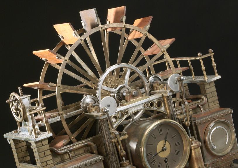 Clock (French) symbolising motive power | Science Museum Group Collection