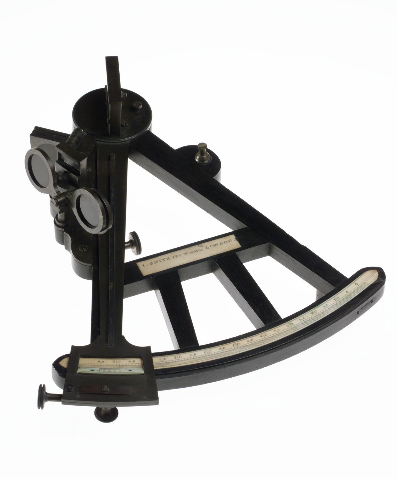 Octant made of ebony and brass | Science Museum Group Collection