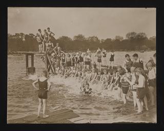 A photographic print of Bathing, General, Taking Refreshments | Science ...