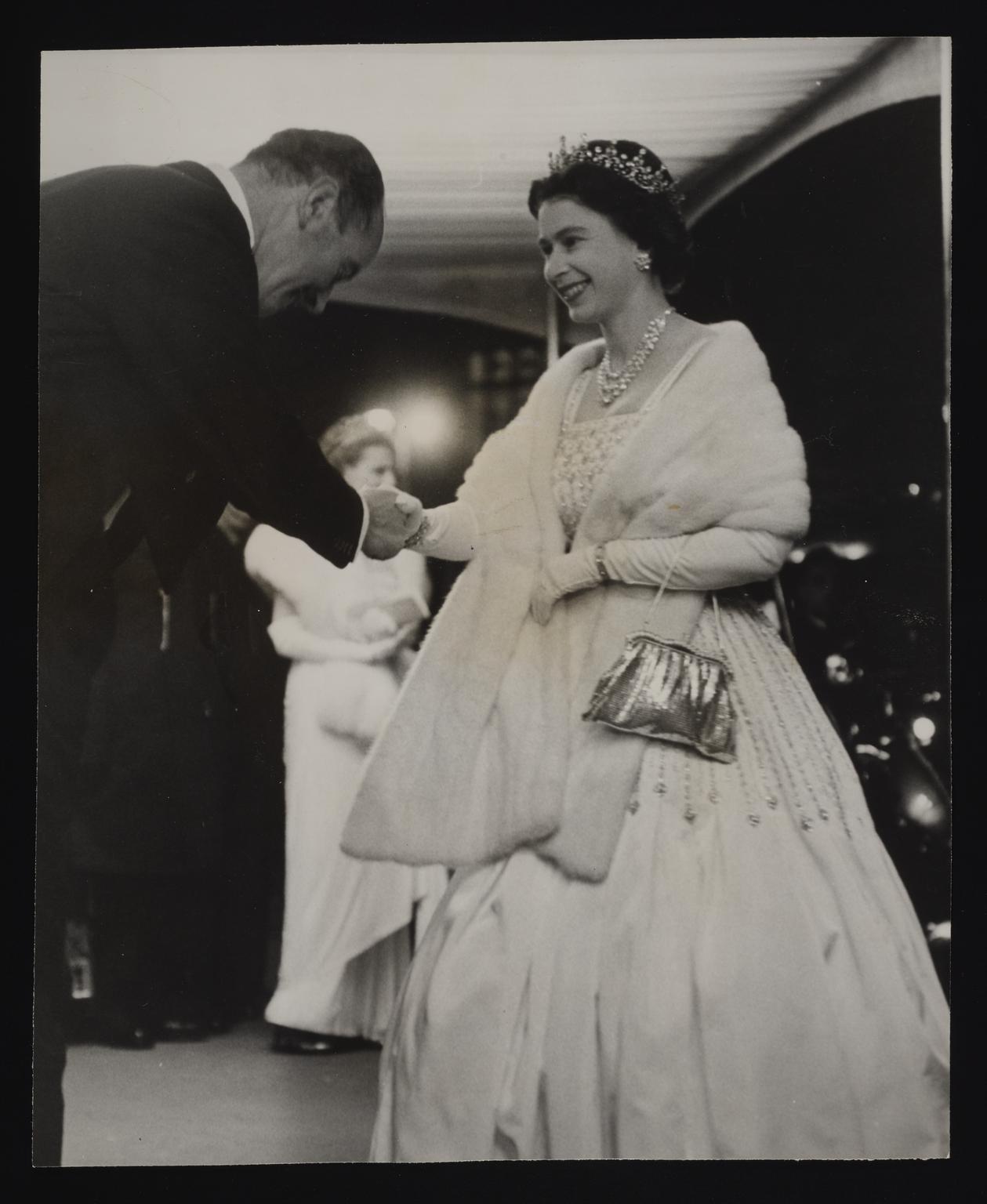 A photographic print of Queen Elizabeth II and Duke of Edinburgh ...