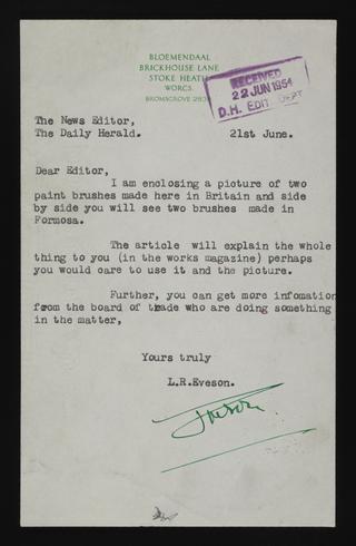 A document of Industry, Brushes | Science Museum Group Collection