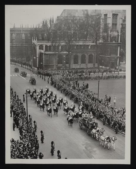 A photographic print of Queen Elizabeth II and Prince Philip, State ...