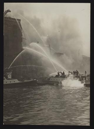 A photographic print of Fires, General Fires - Colonial Wharf Wapping ...