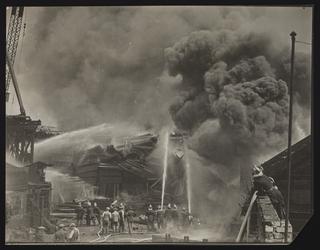 A photographic print of Fires, Factory | Science Museum Group Collection