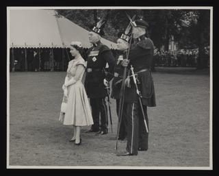A photographic print of Queen Elizabeth II and Duke of Edinburgh, Visit ...