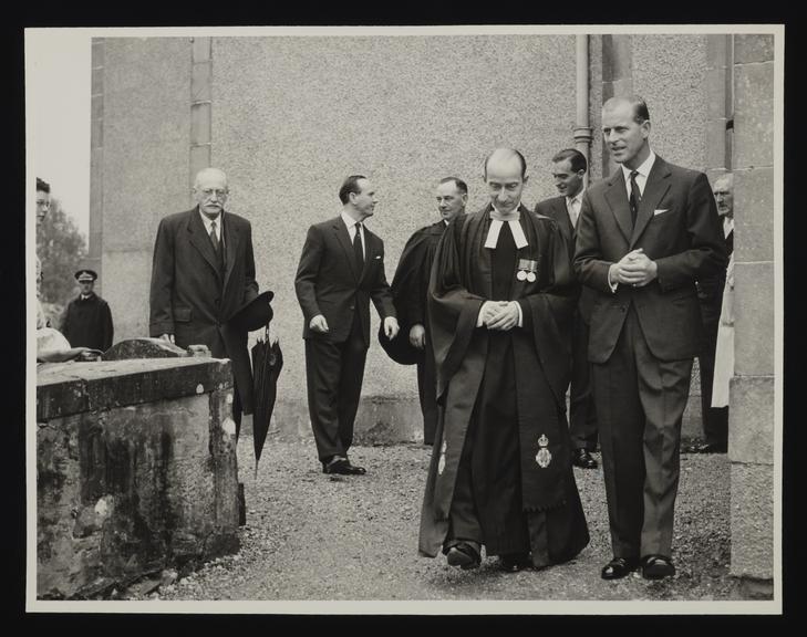 A photographic print of Queen Elizabeth II and Duke of Edinburgh, Visit ...