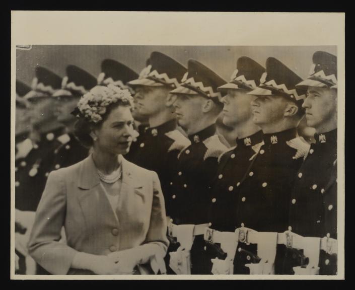 A photographic print of Queen Elizabeth II and Duke of Edinburgh, Visit ...