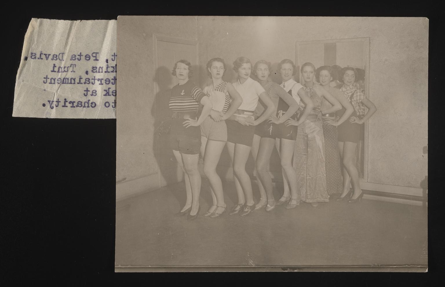 A photographic print of Dancing, Chorus Girls, 1932 - 1934 | Science ...