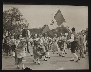 A photographic print of Dancing, Folk | Science Museum Group Collection