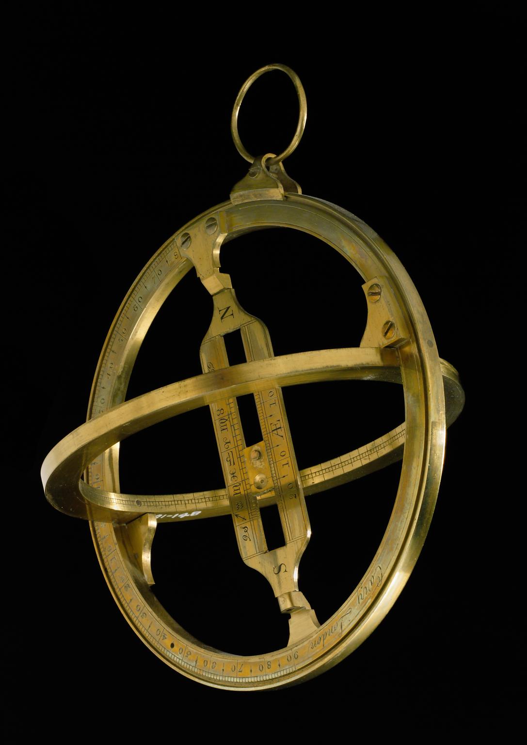 Universal equinoctial ring sundial signed "Cary London" | Science ...