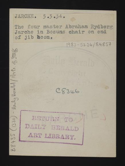 Daily Herald Photograph: James Jarché photographs the Abraham Rydberg ...