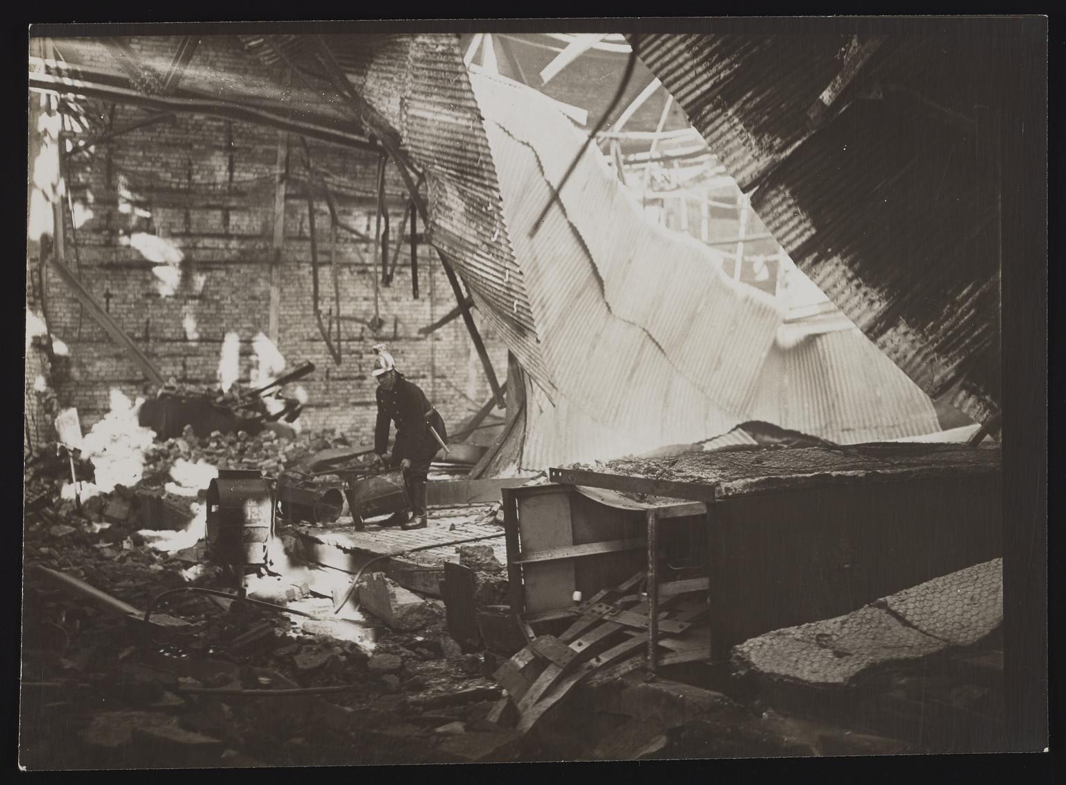 A photographic print of Fires, Film Studios Elstree | Science Museum ...