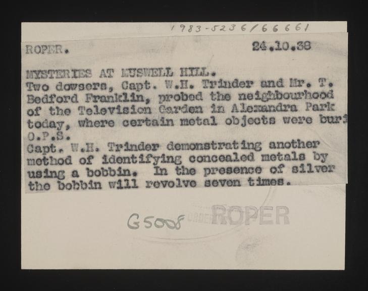 A photographic print of Diviners & Dowsers | Science Museum Group ...