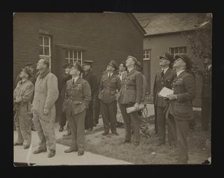 A photographic print of RAF, General, Personal Gunners, Pilots, etc ...