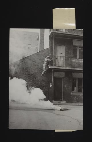 A photographic print of Home Defence, Home Guard, Exercises Street ...