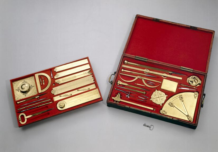 Set of Mathematical instruments by D. Lusuerg, c 1701. | Science Museum ...
