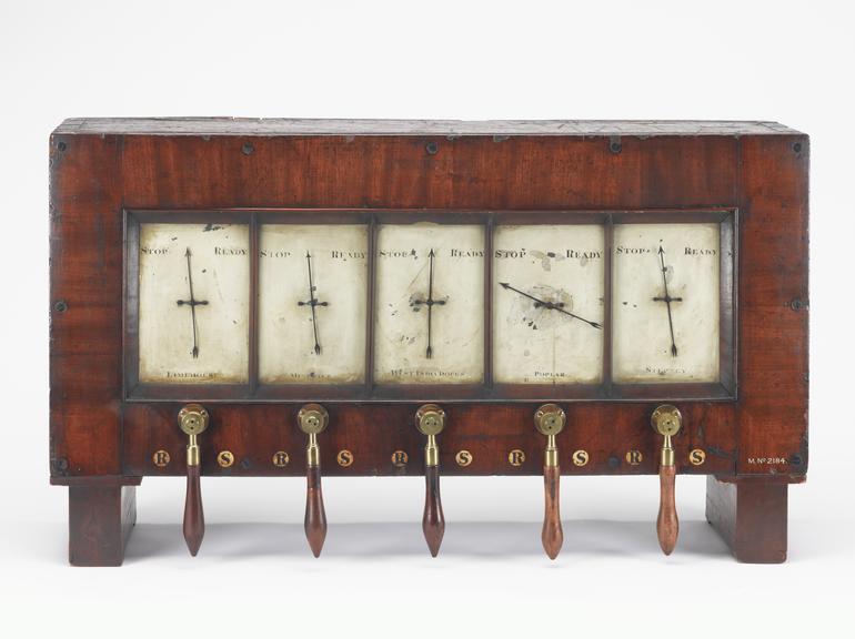 Five-needle train signalling instrument used on the London and ...