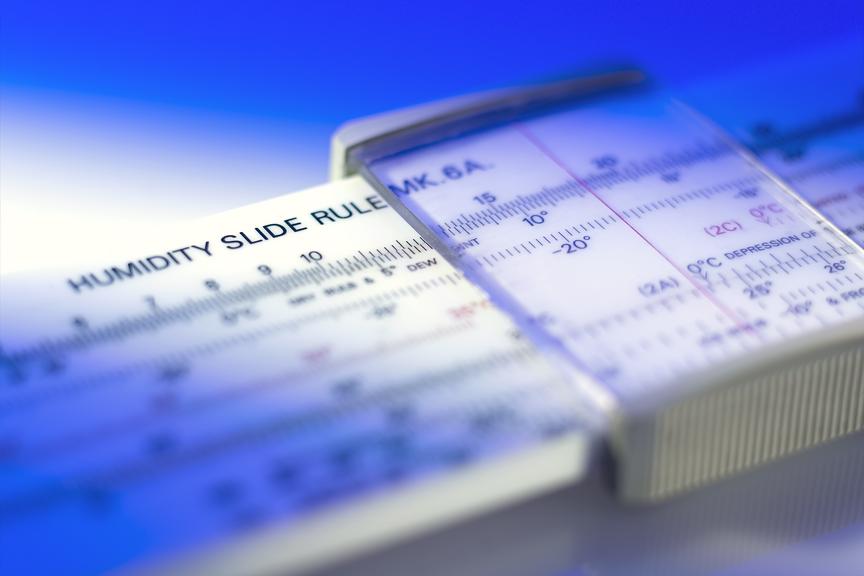 Humidity slide rule Mk 6A by Blundell Harling Ltd of Weymouth | Science ...