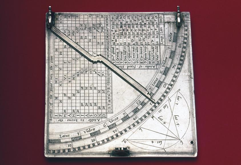 Silver sundial by Hunfrey Cole | Science Museum Group Collection