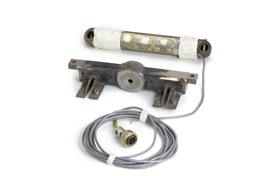 Upper legform impactor (No.3) used to simulate the upper leg of a ...