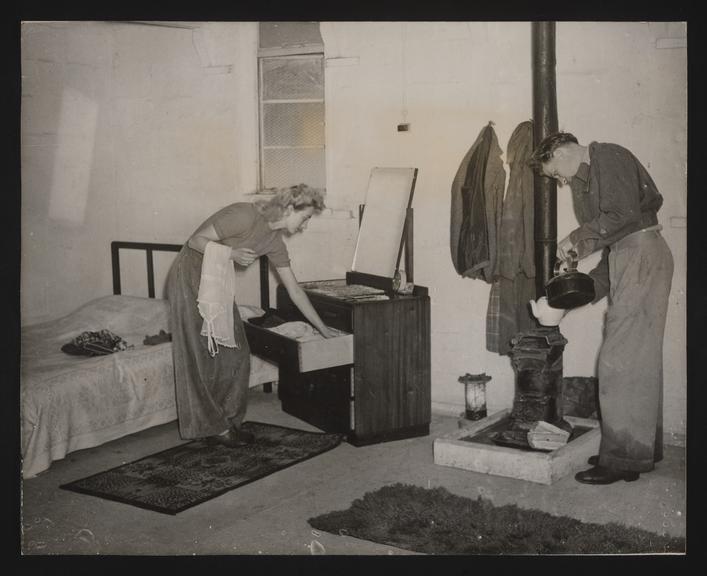 A photographic print of Housing, Post War, Early Post War Difficulties ...