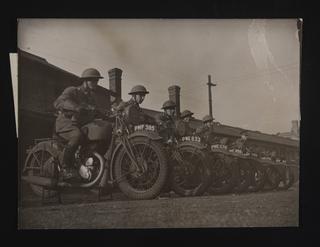 A photographic print of Army, Signals, Despatch Riders | Science Museum ...