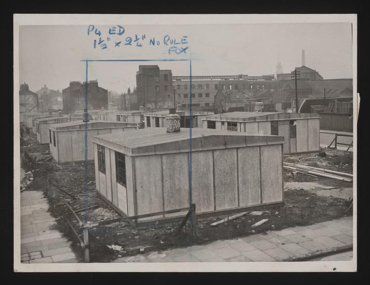 A photographic print of Housing, Post War, Early Post War Difficulties ...
