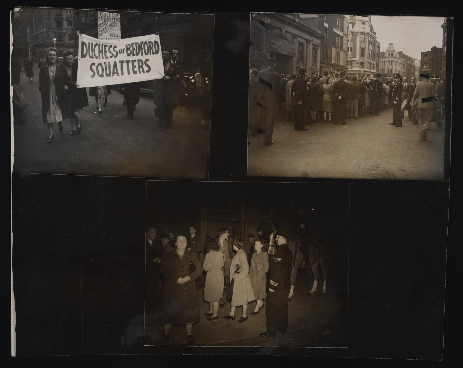 A photographic print of Housing, Post War, Post War Difficulties, Flats ...