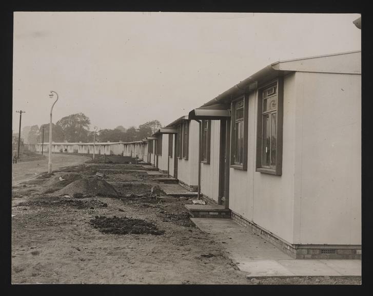 A photographic print of Housing, Post War, Early Post War Difficulties ...