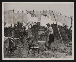 A photographic print of Housing, Post War, Early Post War Difficulties ...