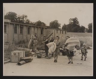 A photographic print of Housing, Post War, Early Post War Difficulties ...