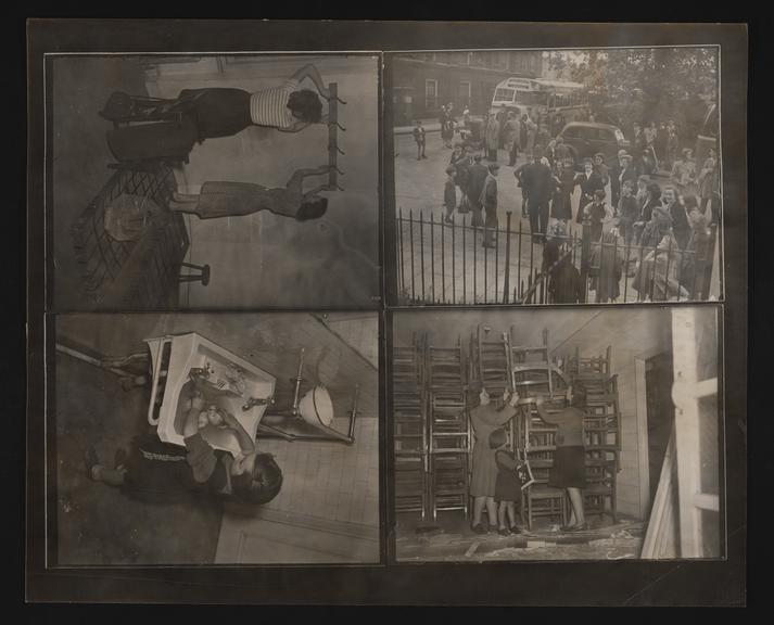 A photographic print of Housing, Post War, Post War Difficulties ...