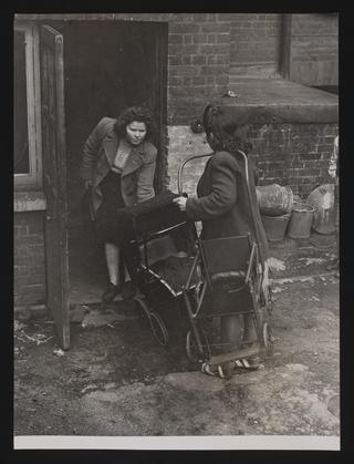 A photographic print of Housing, Post War, Post War Difficulties ...
