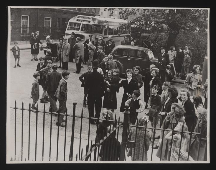 A photographic print of Housing, Post War, Post War Difficulties ...