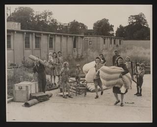 A photographic print of Housing, Post War, Post War Difficulties ...