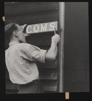 A photographic print of Housing, Post War, Post War Difficulties ...