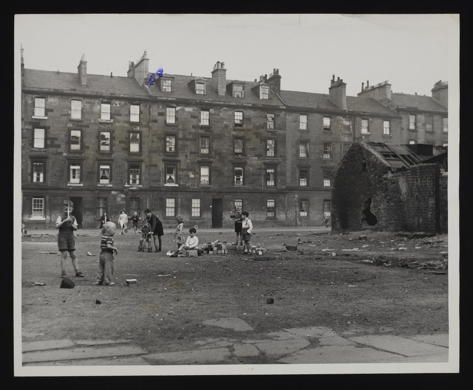 A photographic print of Home & Housing, Post War, Slums & Living ...