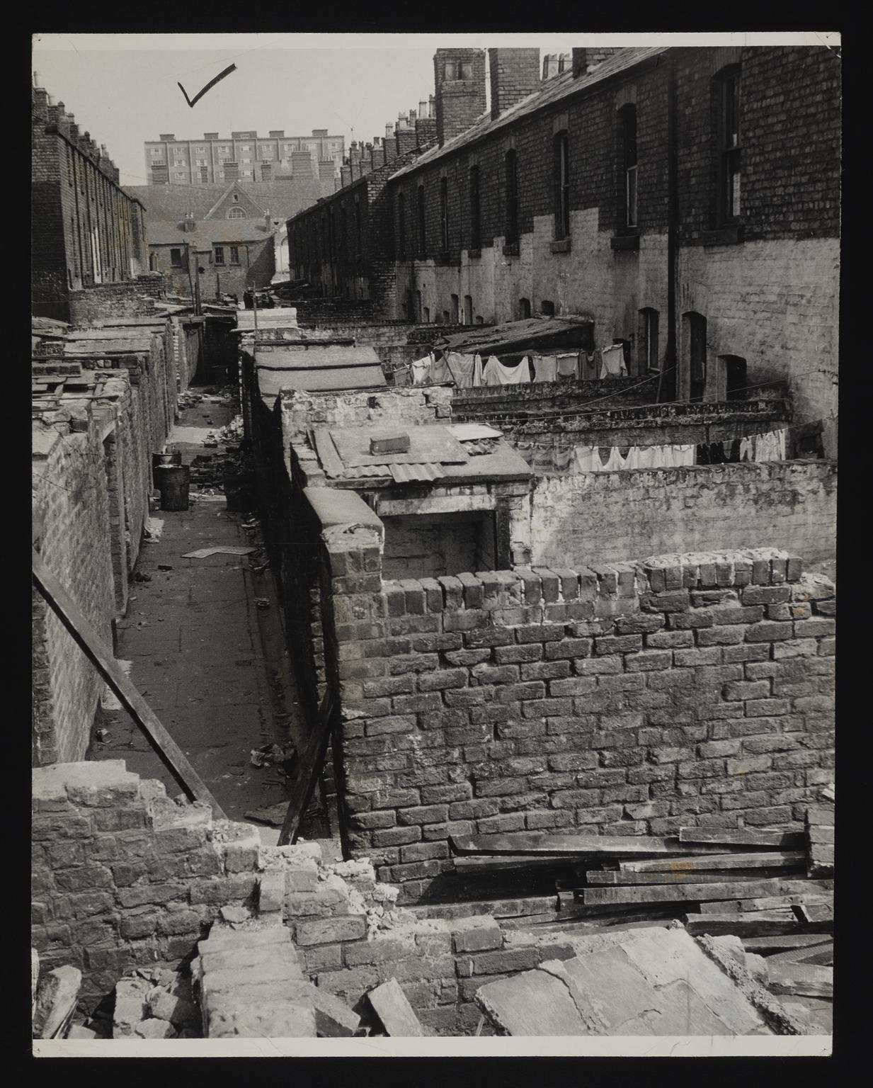 A photographic print of Home & Housing, Post War, Slums & Living ...