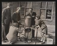 A photographic print of Housing, Post War, Post War Difficulties ...