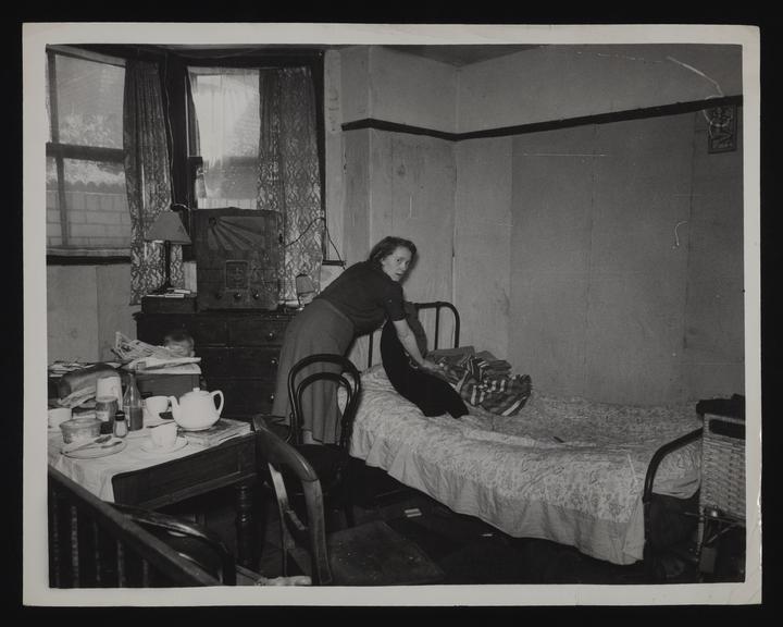 A photographic print of Home & Housing, Post War, Slums & Living ...