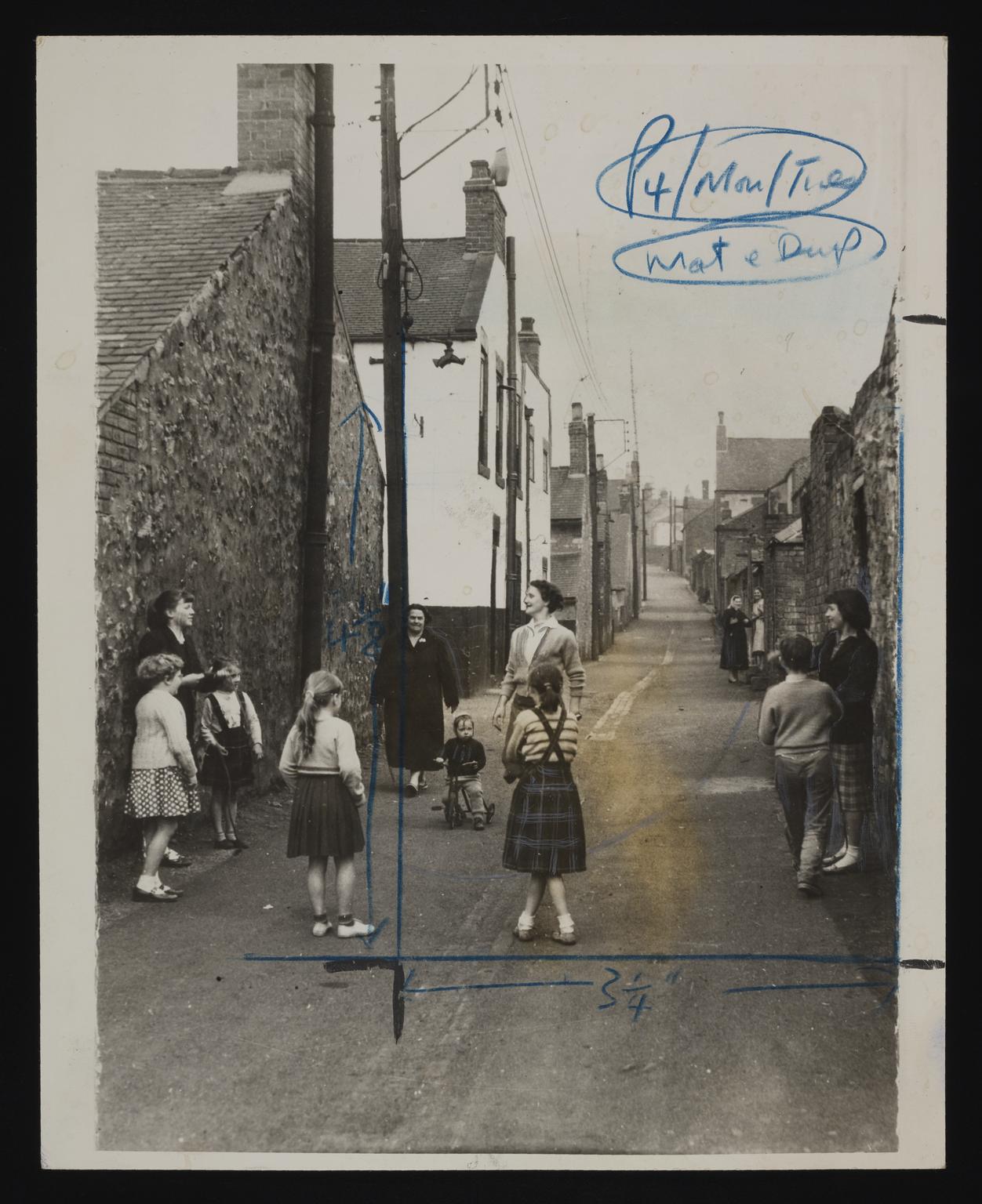 A photographic print of Home & Housing, Post War, Slums & Living ...