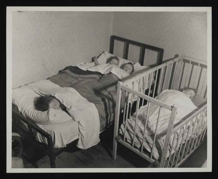 A photographic print of Home & Housing, Post War, Slums & Living ...