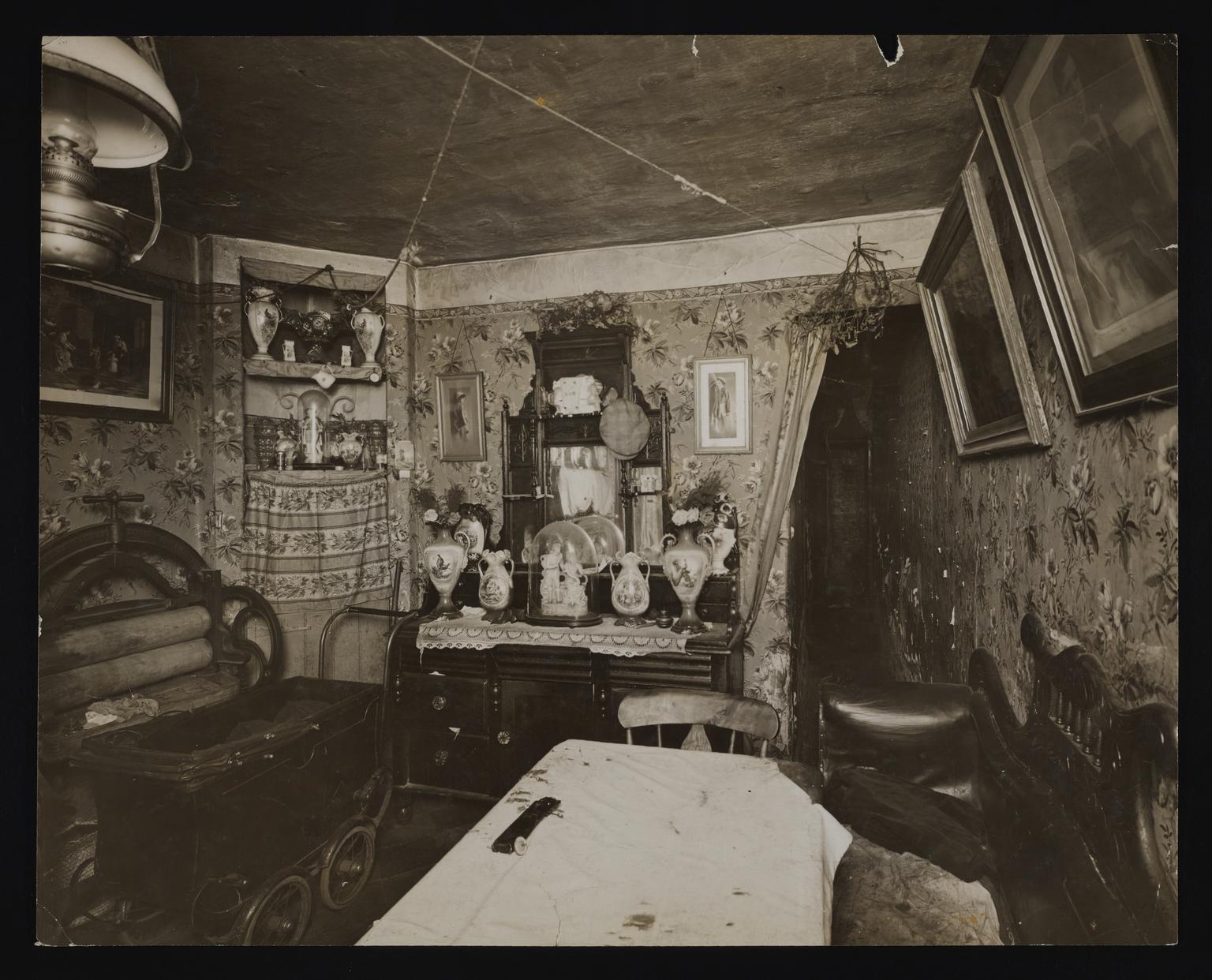 A photographic print of Home & Housing, Post War, Slums & Living ...