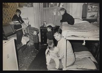 A photographic print of Home & Housing, Post War, Slums & Living ...