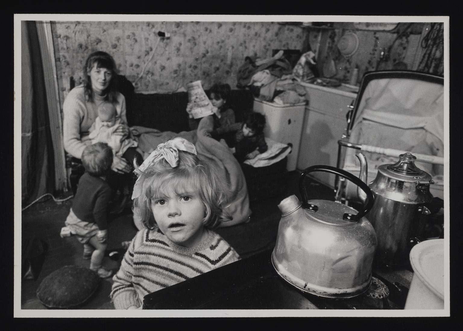 A photographic print of Home & Housing, Post War, Slums & Living ...