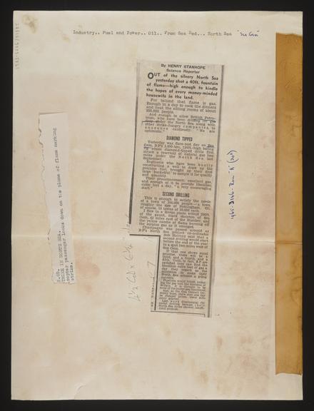 A photographic print of Industry, Fuel & Power, Oil & Gas From Sea Bed ...